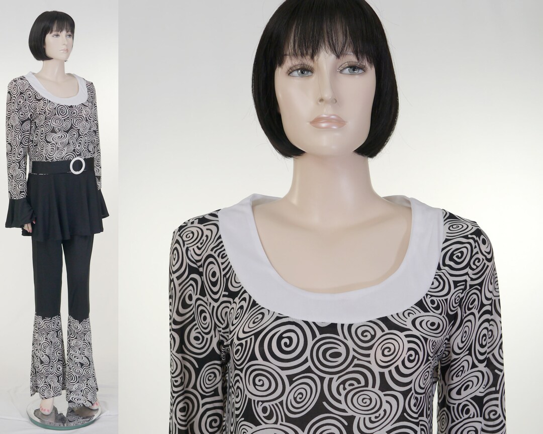 Vintage 70's Style Women's Costume - Bell Bottom Pants & Bell Sleeves ...