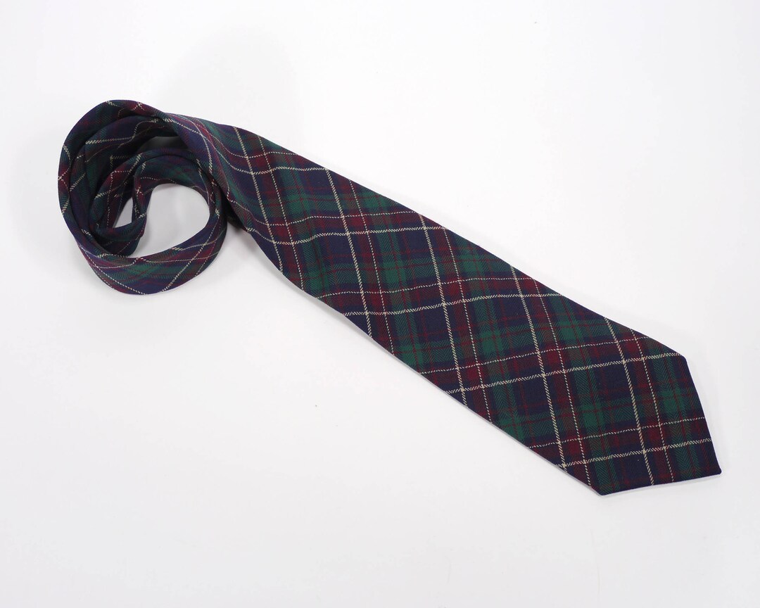 Vintage Men's Plaid Pendleton Necktie - Tarten Ties - Made in USA - 100 ...