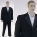Vintage 80s Men's STAFFORD Black Tuxedo Tux Satin Peak Lapels - 42 ...