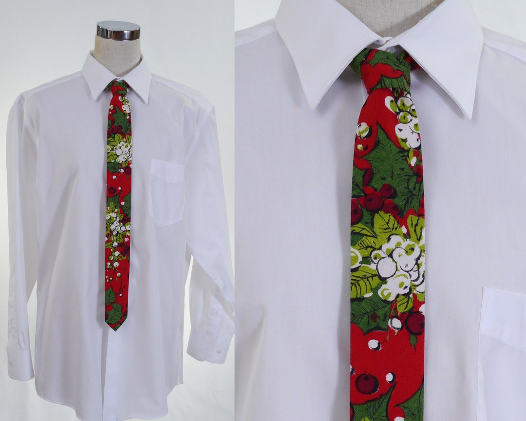 Men's Christmas Necktie - Holiday Tie - Holiday Necktie - Cotton ...