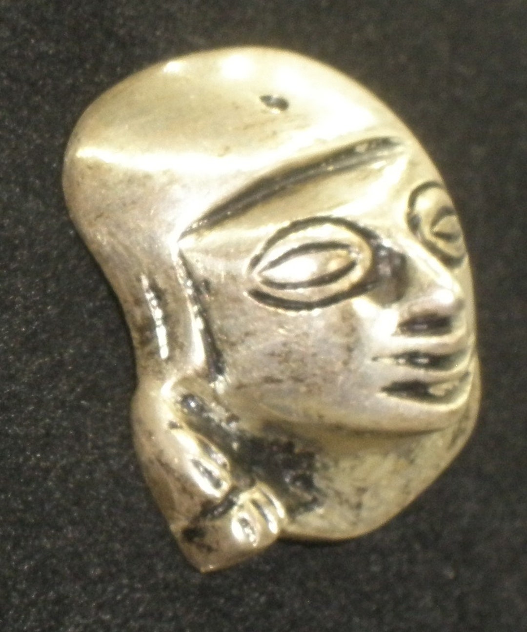 Vintage Silver Inca Man Face Brooch/pin - Etsy