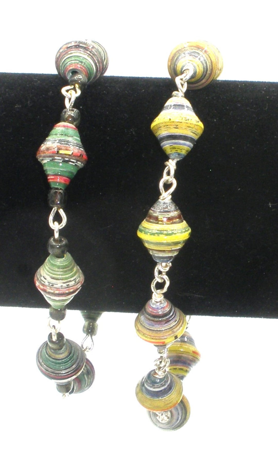 African Paper Bead Bracelets - Etsy