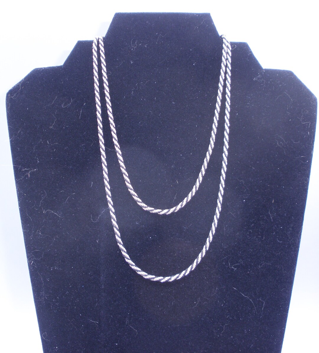 Black and Gold Twisted Rope Chain Necklace - Etsy