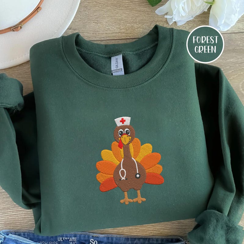 Embroidery Turkey Tee - Etsy UK