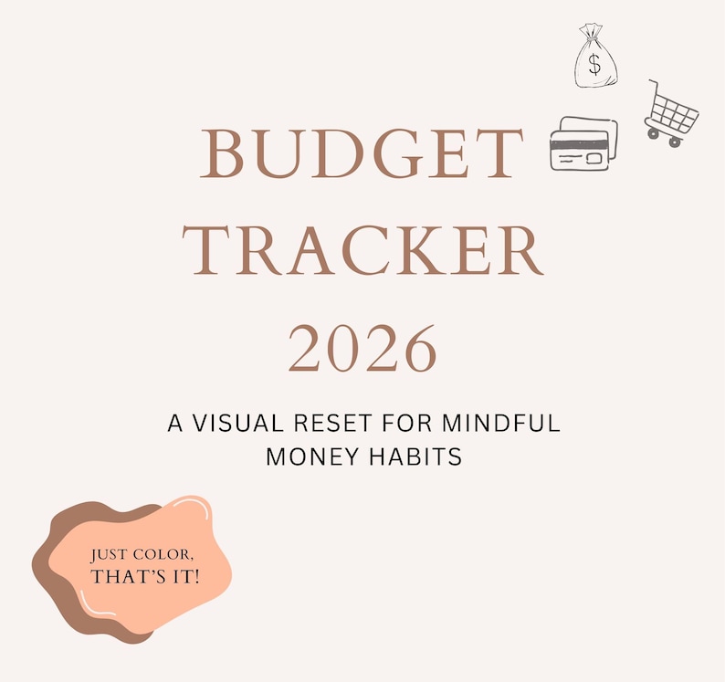 Budget Tracker 2026 – A Visual Reset for Mindful Money Habits - Etsy UK