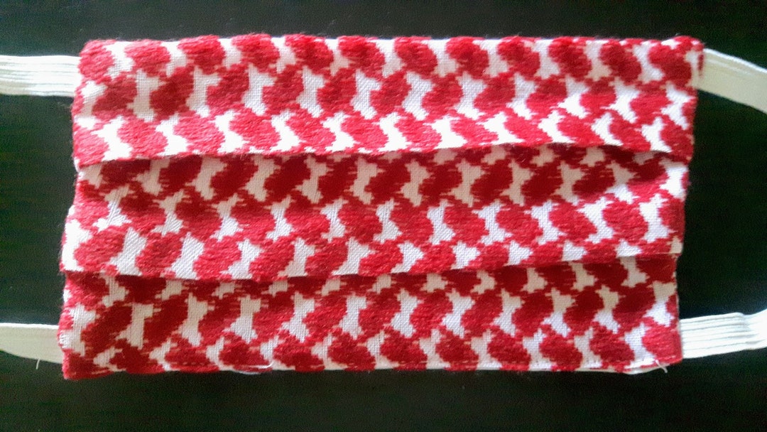 Red Palestinian Keffiyeh Mask - Etsy