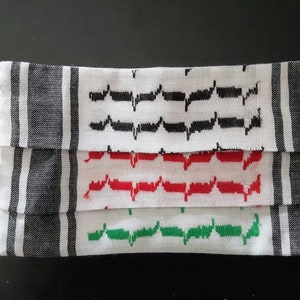 Palestinian Flag Keffiyeh Mask 3 - Etsy