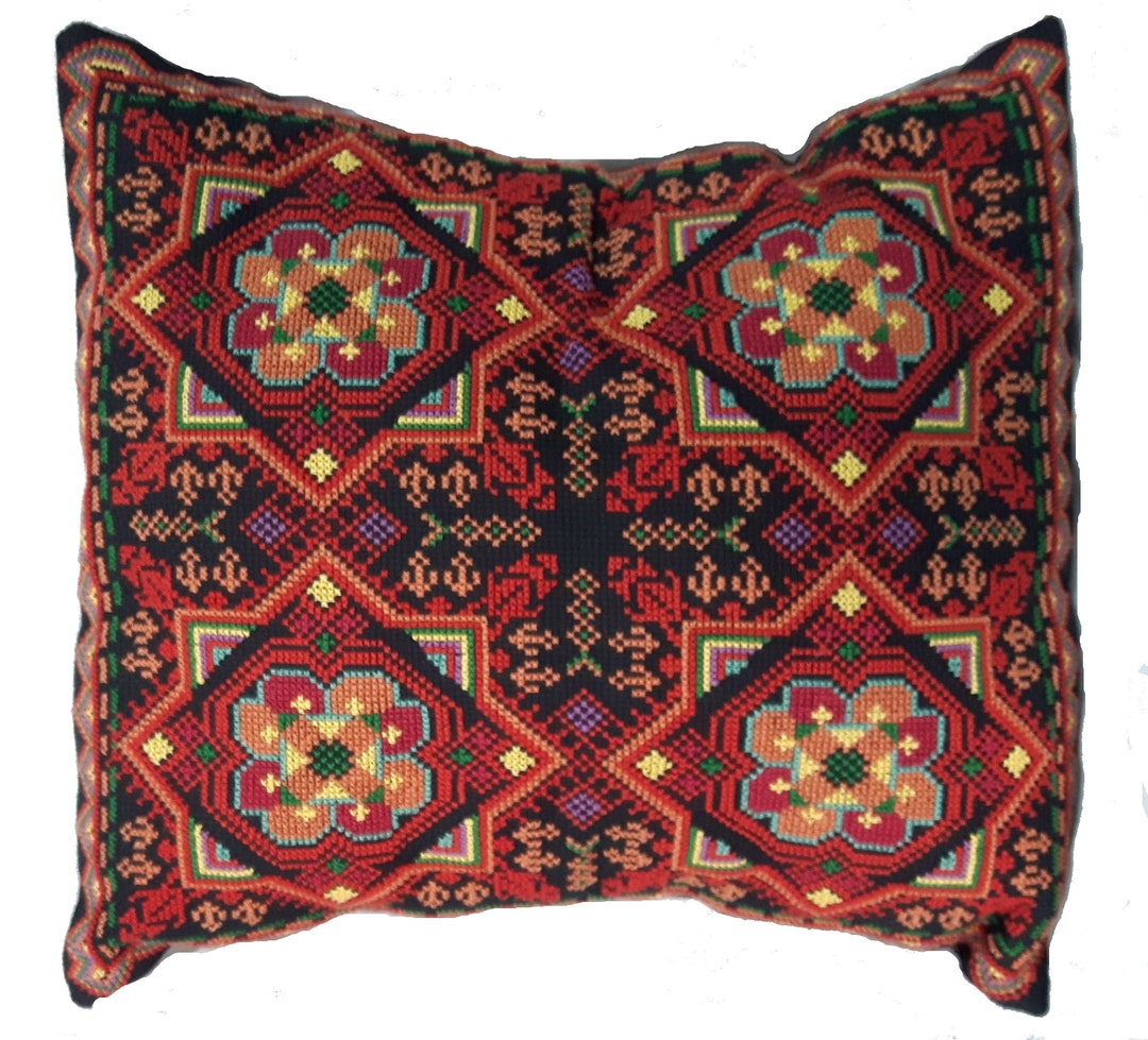 Palestinian Flower Cushion Cover - Etsy