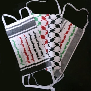 3-pack Palestinian Keffiyeh Masks - Etsy