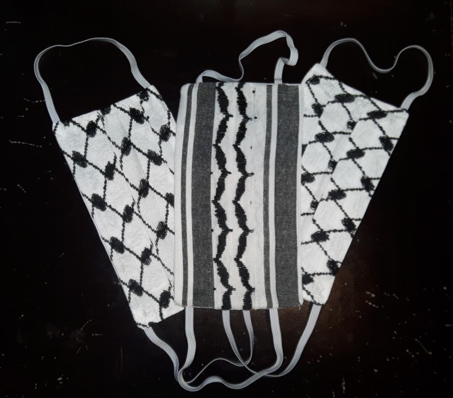 3-pack Palestinian Keffiyeh Masks | Etsy