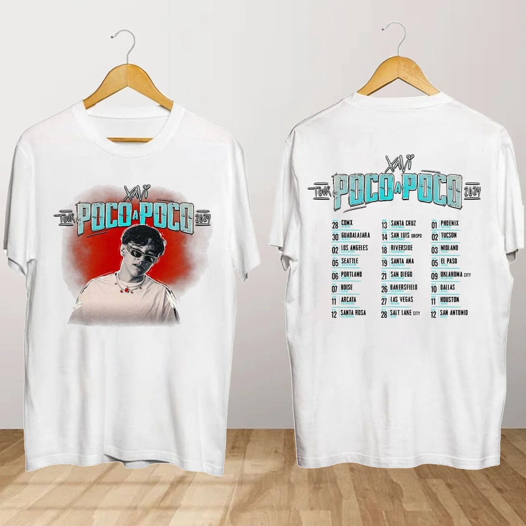 Xavi Poco A Poco Tour Shirt, Xavi Concert Shirt, Poco A Poco Tour 2024 ...