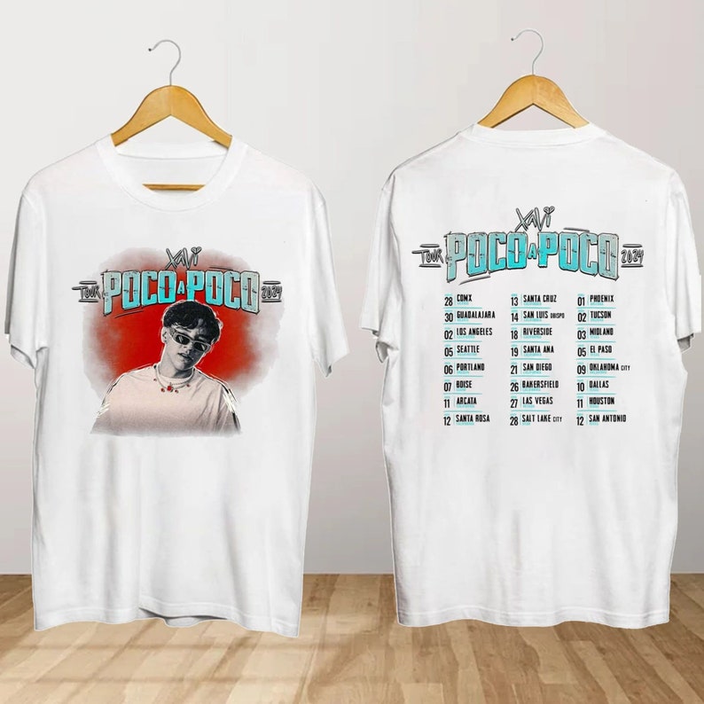 Xavi Poco A Poco Tour Shirt, Xavi Concert Shirt, Poco A Poco Tour 2024 ...