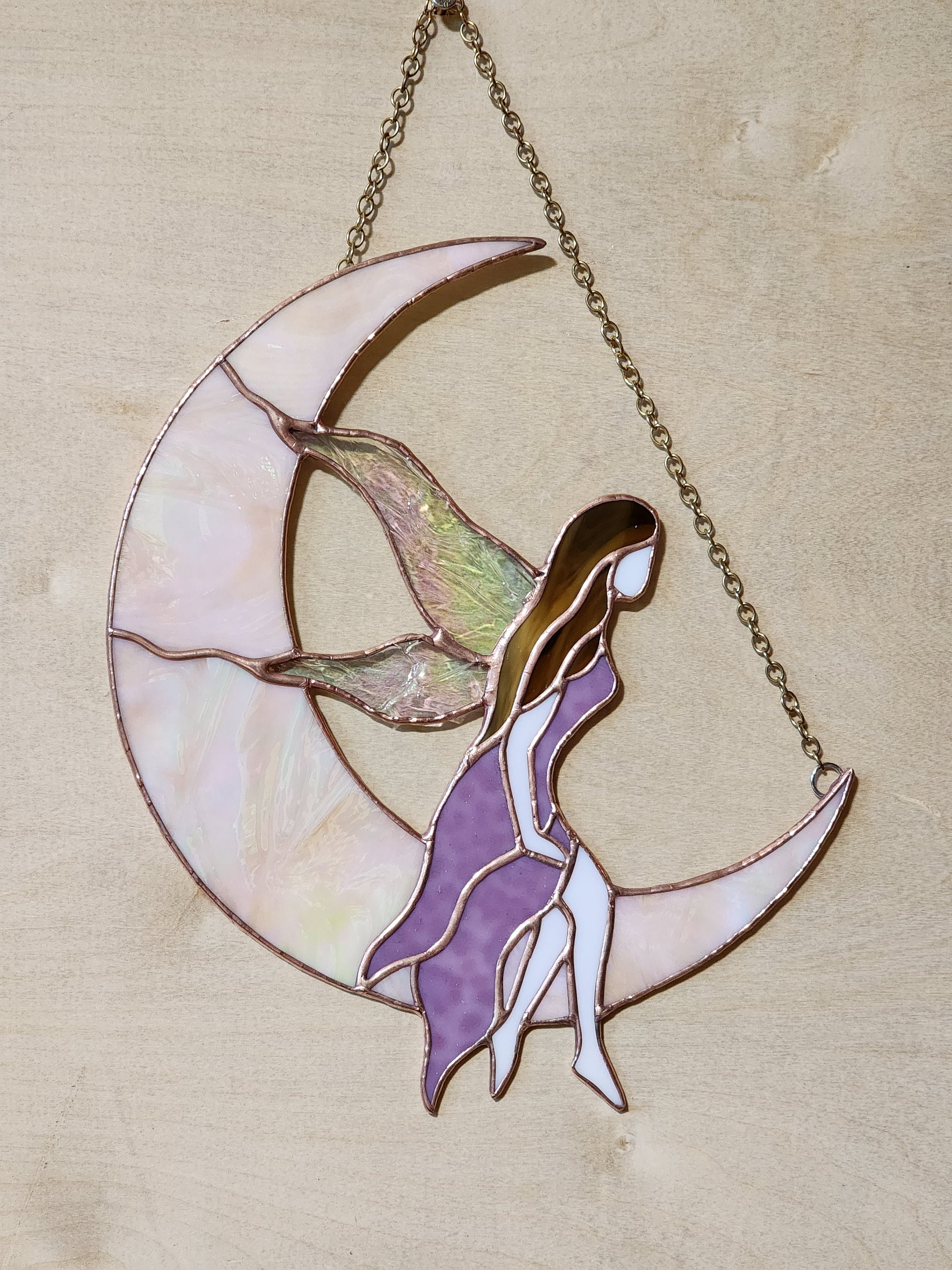 Fairy Moon Stained Glass - Etsy