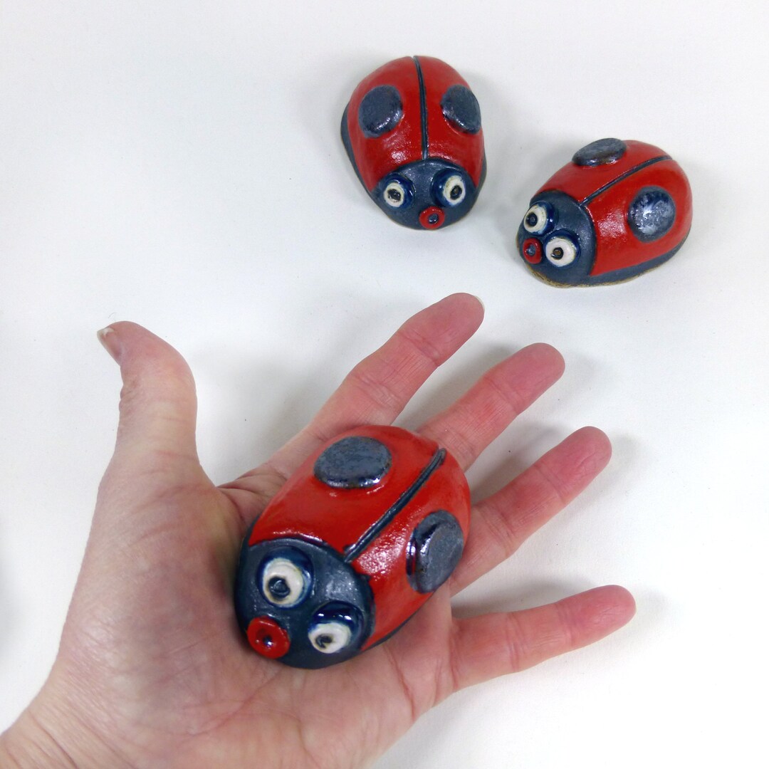 Baby Ladybug Ladybird Wall Plaque by Zoo Ceramics Baby Design - Pottery ...