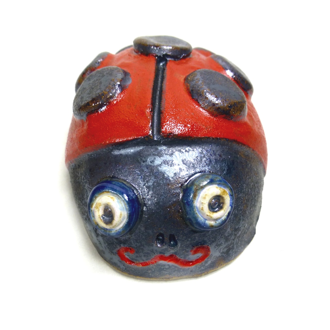 Ladybug Ladybird Male Wall Plaque by Zoo Ceramics Baby Design Pottery ...