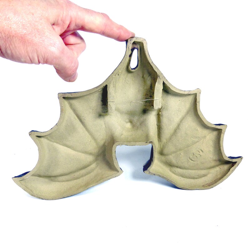 Black Bat Wall Plaque Large Design Garden Art Halloween - Etsy UK