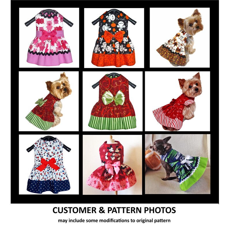 Sweet Pea Dog Dress Sewing Pattern 1608 Pet Dog Clothes - Etsy