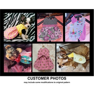 Tiny Dog Clothes Sewing Pattern Bundle – Xxxsmall Dresses, Vest, Coat ...
