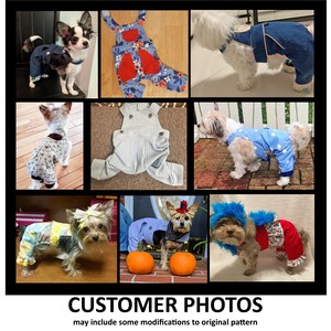 Dog Bib Overalls Sewing Pattern 1501 Dog Jeans Pet Dog - Etsy