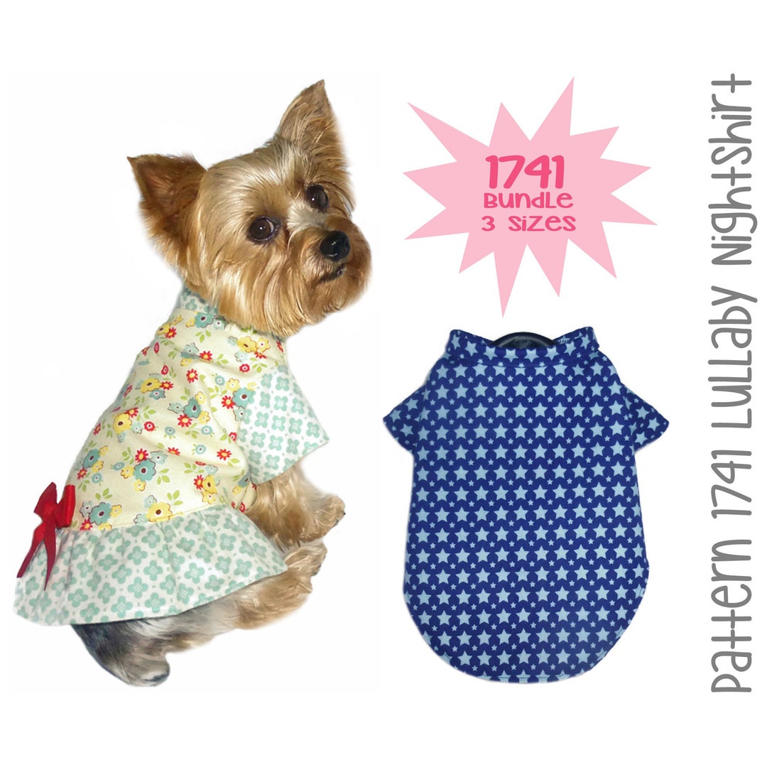 Dog Pajamas Sewing Pattern 1741 Dog Pjs Dog Clothes - Etsy