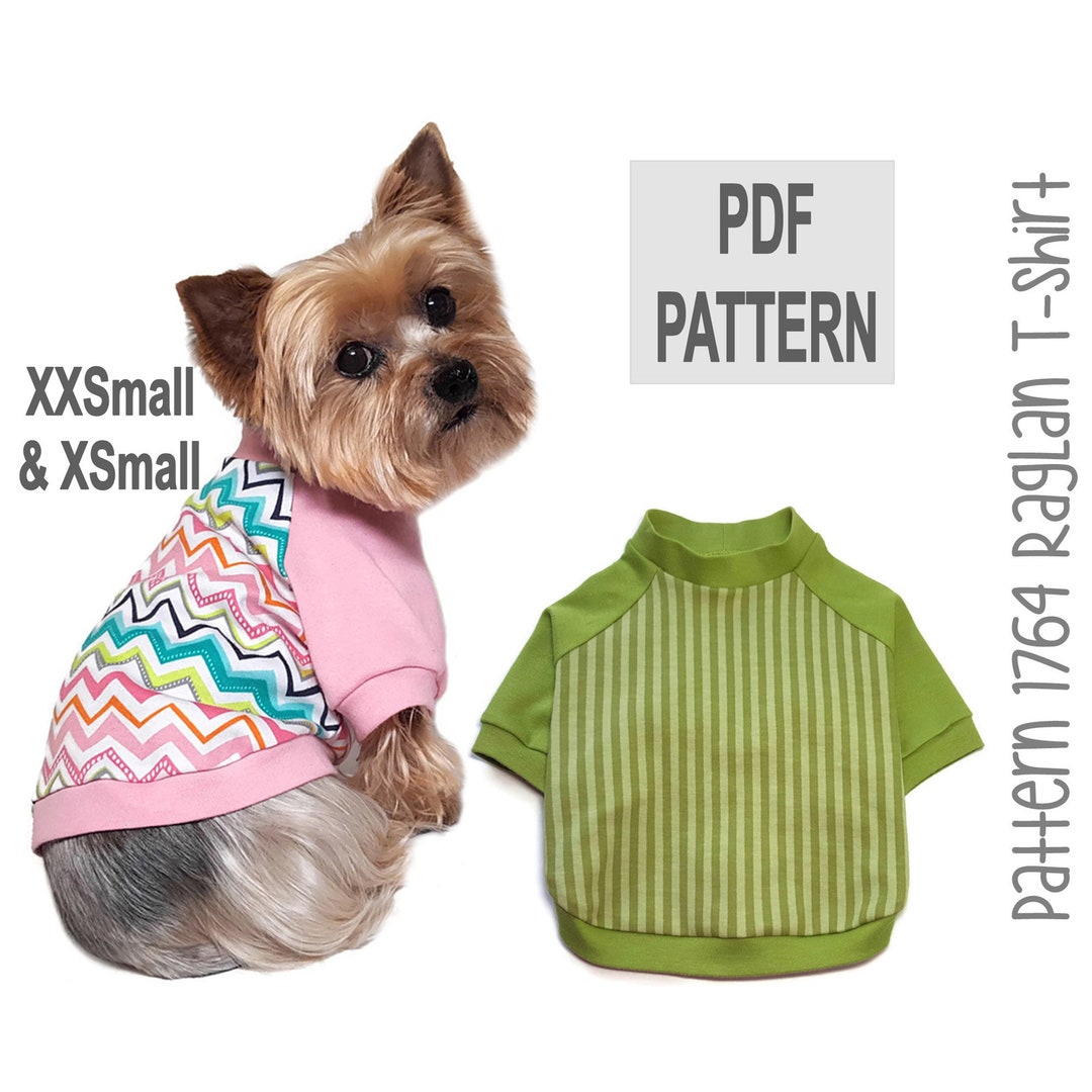 Dog Tee Shirt Sewing Pattern 1764 - Dog Clothes Patterns - Dog T Shirts ...