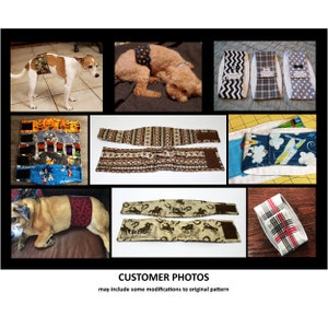 Male Dog Belly Band Sewing Pattern Xxsm–xxlg – PDF DIY Diaper Wrap for ...