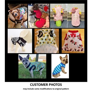 Dog Tank Top Sewing Pattern 1719 Dog Sports Shirt Small Dog Clothes ...