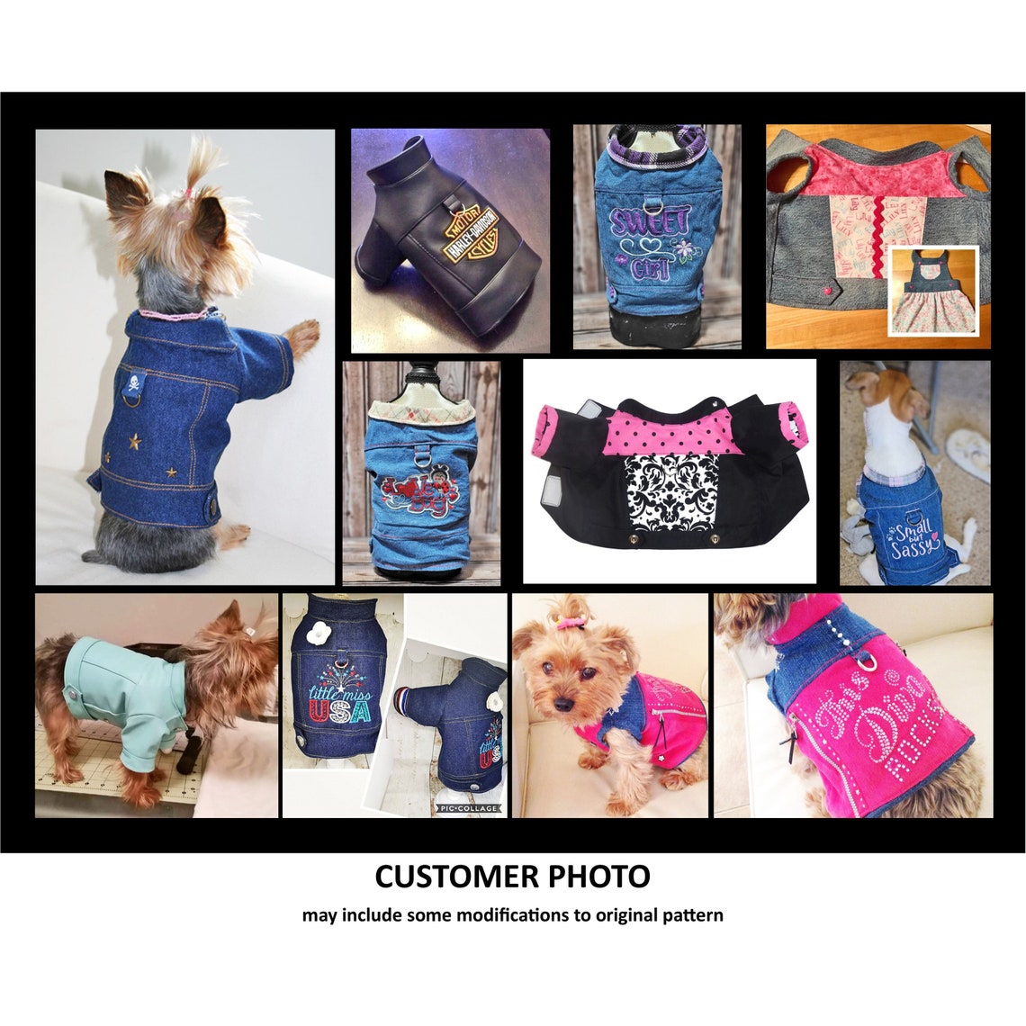 Jazzy Dog Jacket Sewing Pattern 1693 Leather Dog Jackets - Etsy