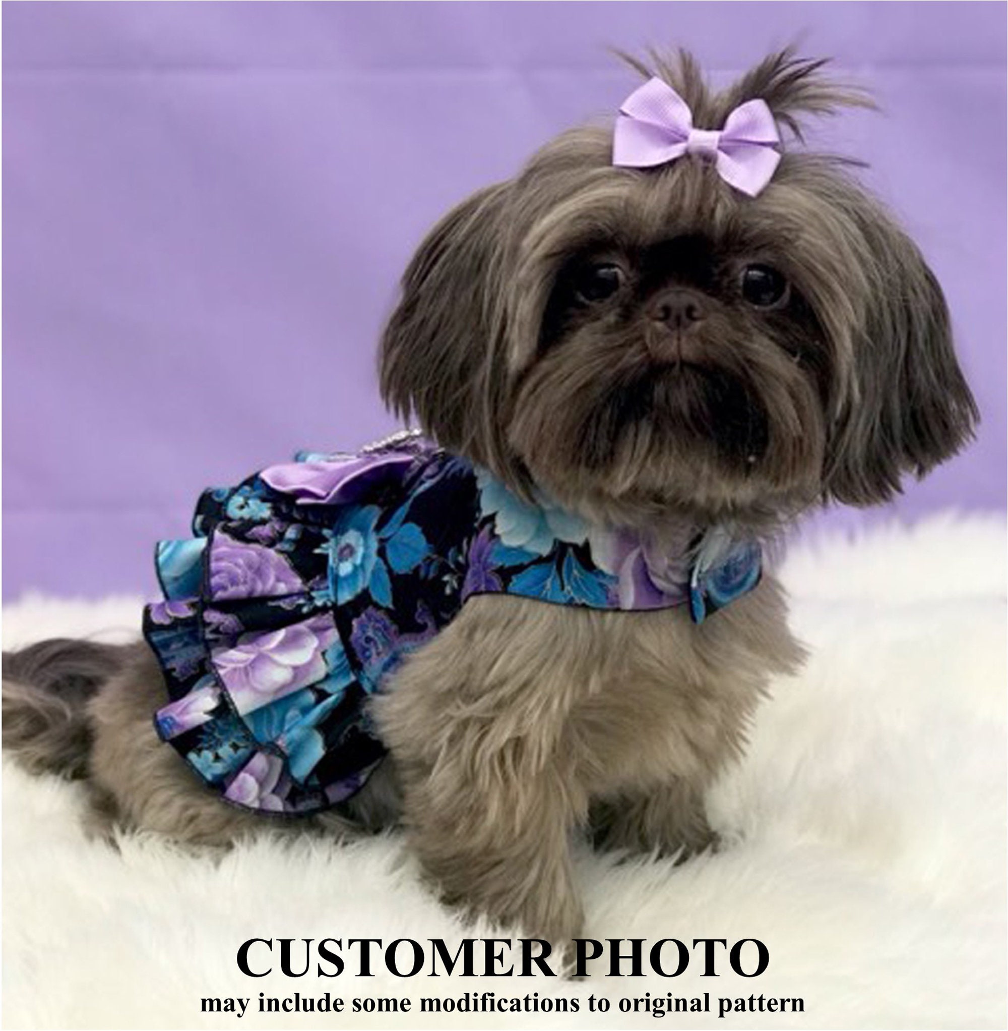 Ruffle Dog Harness Sewing Pattern 1635 Dog Clothes Patterns | Etsy