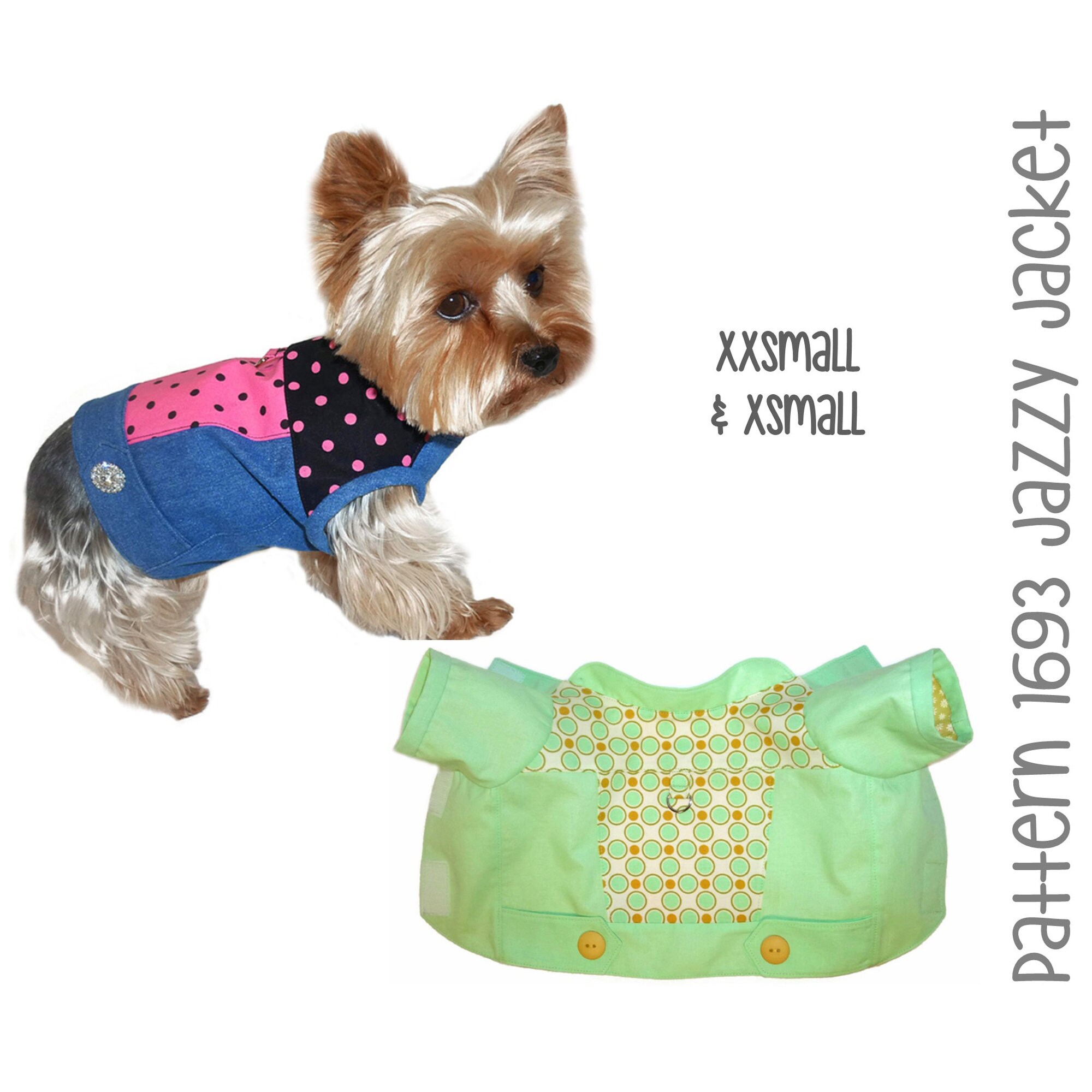 Jazzy Dog Jacket Sewing Pattern 1693 Leather Dog Jackets - Etsy Canada