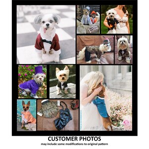 Dog Tuxedo Sewing Pattern 1792 - Dog Wedding Attire - Pet Cat Dog Suit ...