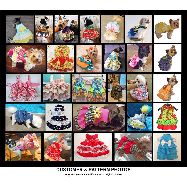 Ruffle Dog Dress Sewing Pattern | Bundle 3 Sizes | PDF DIY Tiered ...