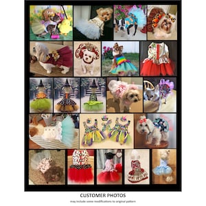 Dog Tutu Dress Sewing Pattern 1701 - Pet Cat Tutu - Dog Dresses - Dog ...