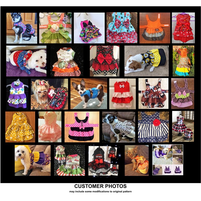 Ruffle Dog Dress Sewing Pattern | Bundle 3 Sizes | PDF DIY Tiered ...
