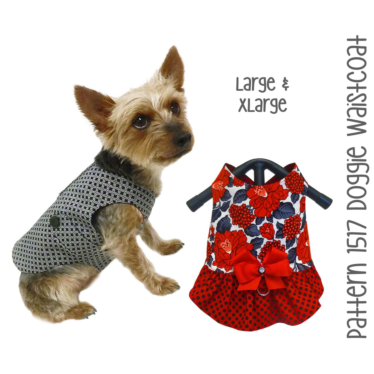 Dog Vest Sewing Pattern 1517 Pet Sewing Patterns Dog - Etsy