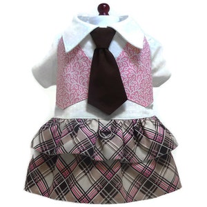 Back to School Dog Dress Sewing Pattern 1605 Small Pet Dog and Cat ...