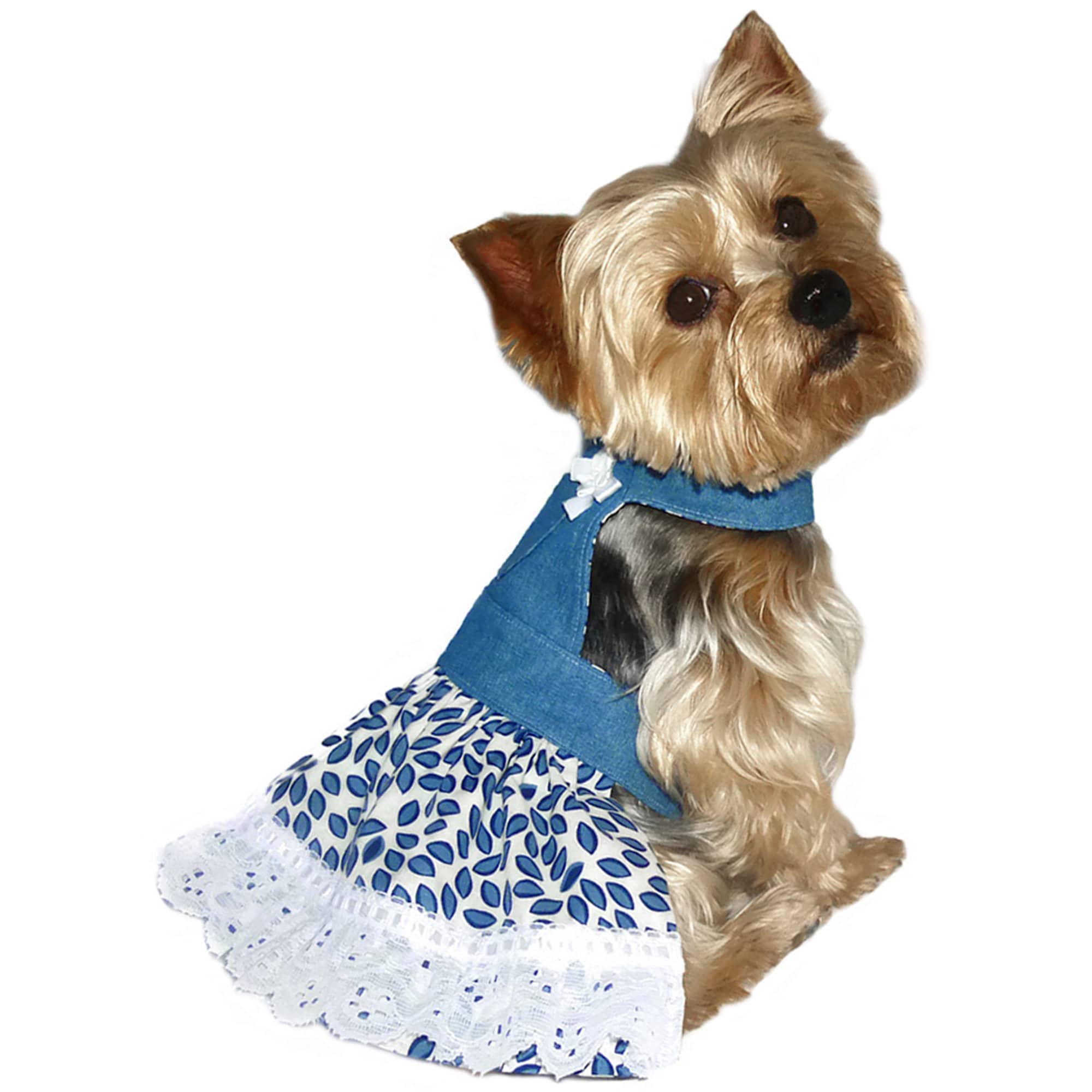 Dog Overall Dress Sewing Pattern Sm/med – PDF DIY Ruffle Denim Outfit ...