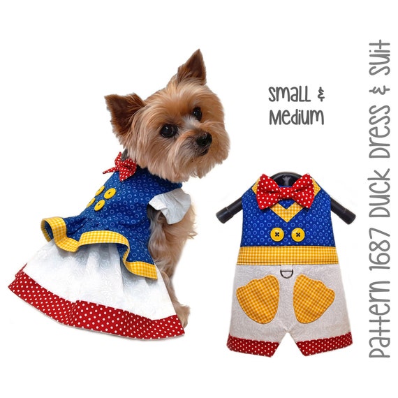 Qwackers Dog Dress and Dog Suit Sewing Pattern 1687 Dog Duck - Etsy