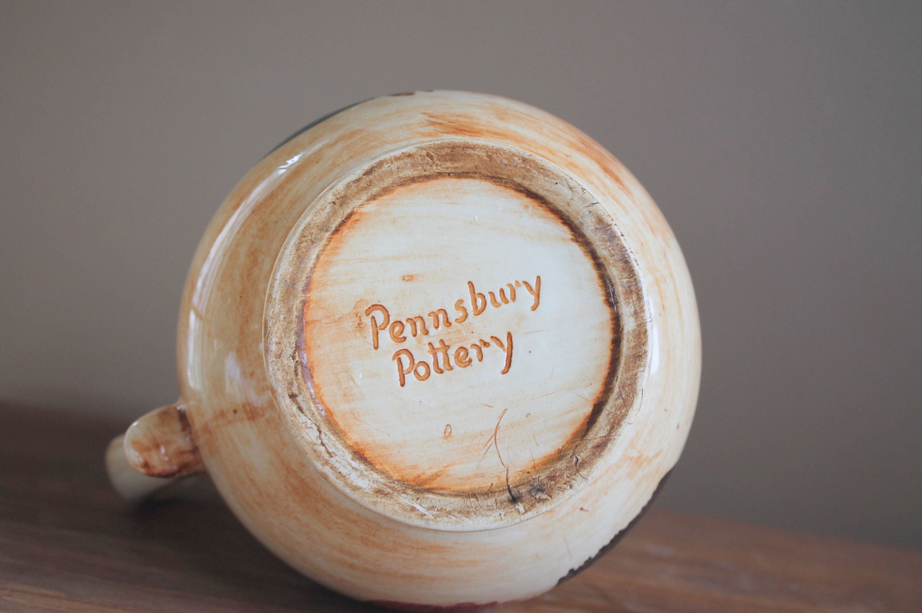 Charming Vintage PENNSBURY POTTERY PITCHER Beer Water Hand | Etsy
