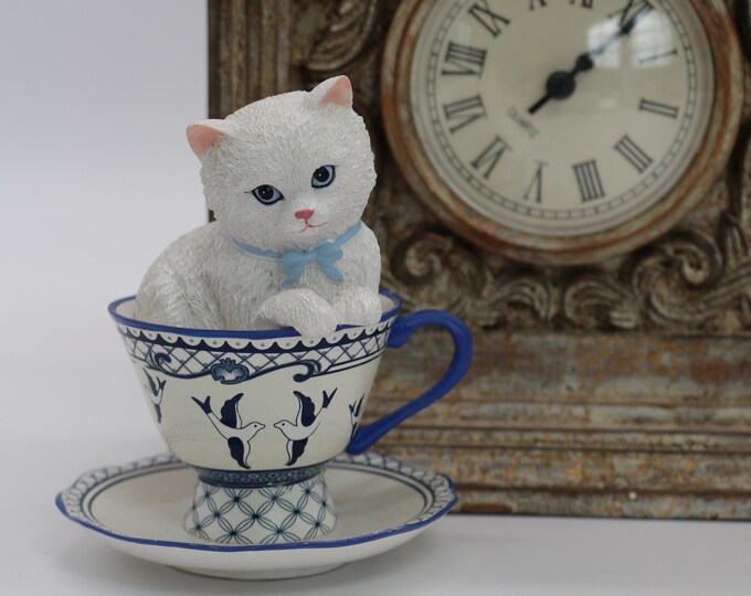 Brewed to Purr-fection Hamilton Collection CAT Figurine Collectible in ...