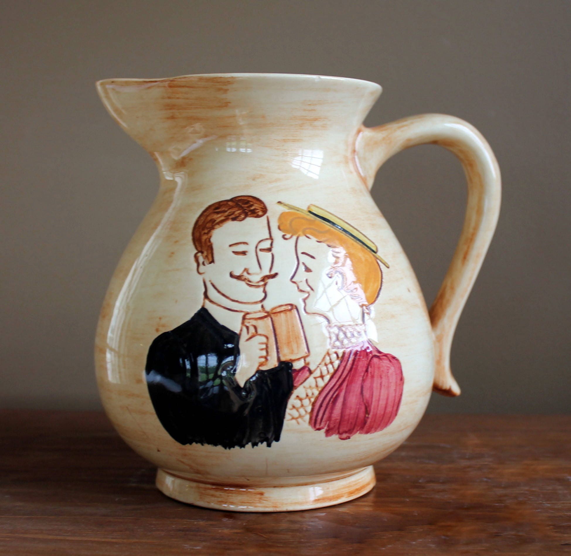 Charming Vintage PENNSBURY POTTERY PITCHER Beer Water Hand | Etsy