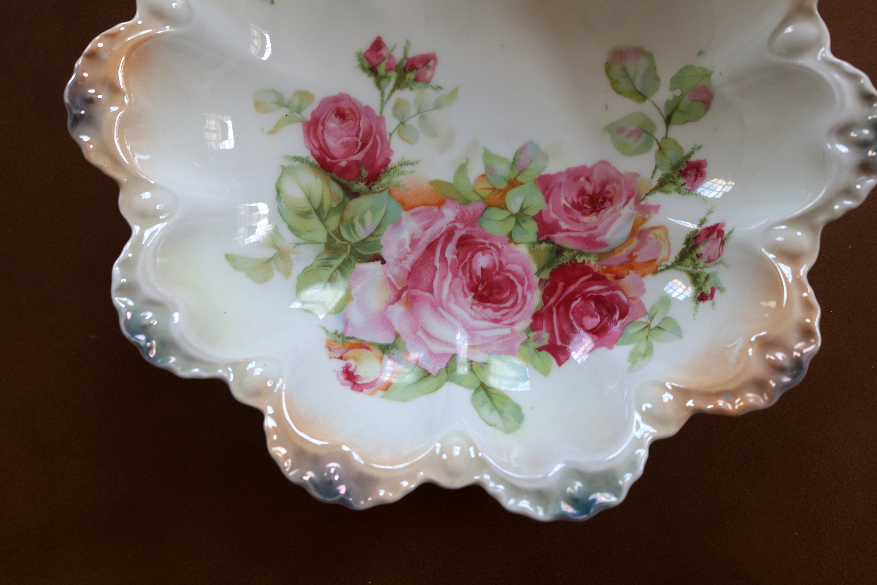 Beautiful Vintage Limoges Like Pink Roses Flowers Vintage - Etsy