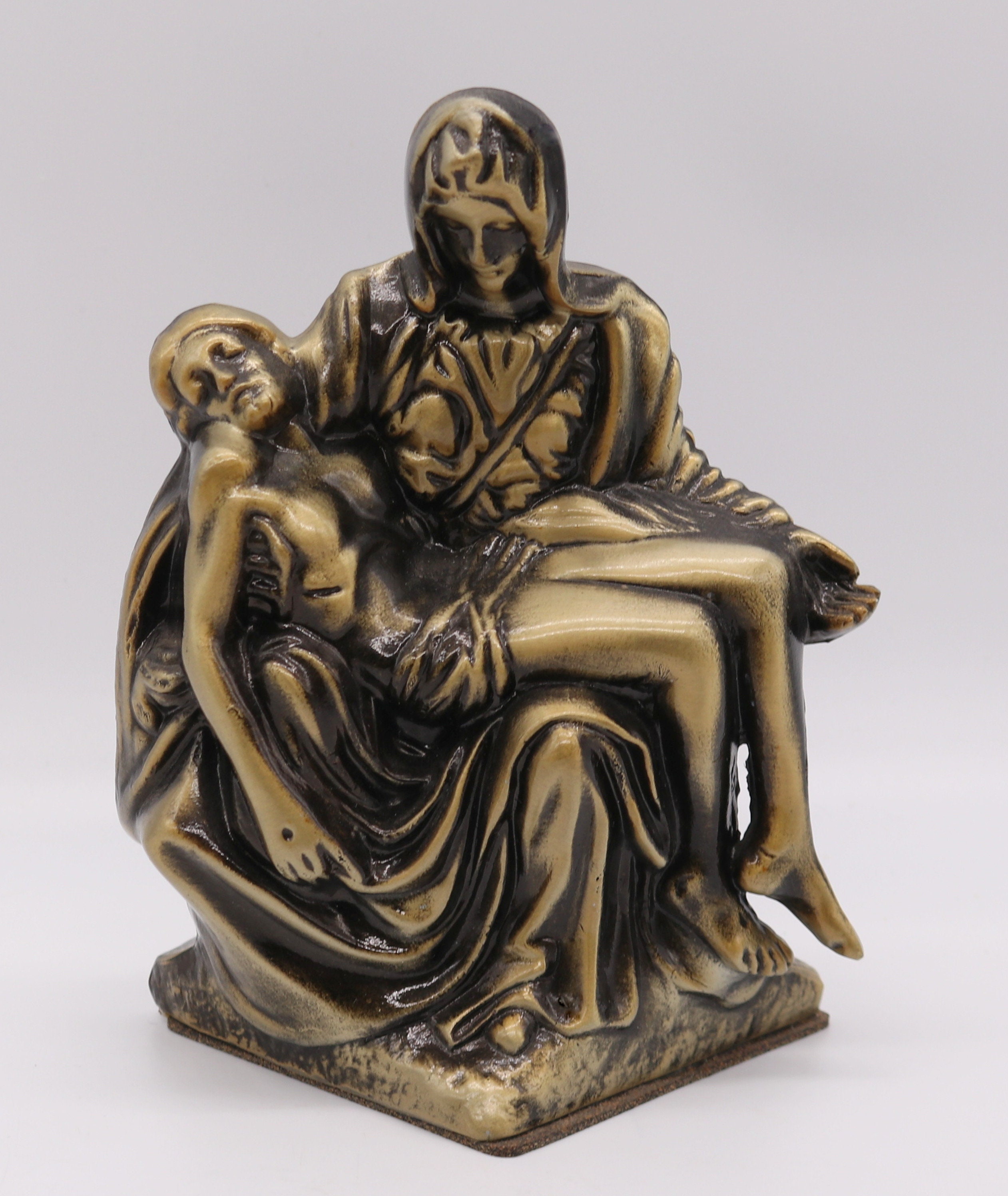 Vintage PIETA STATUE Jesus Christ Virgin Mary Michelangelo Catholic ...