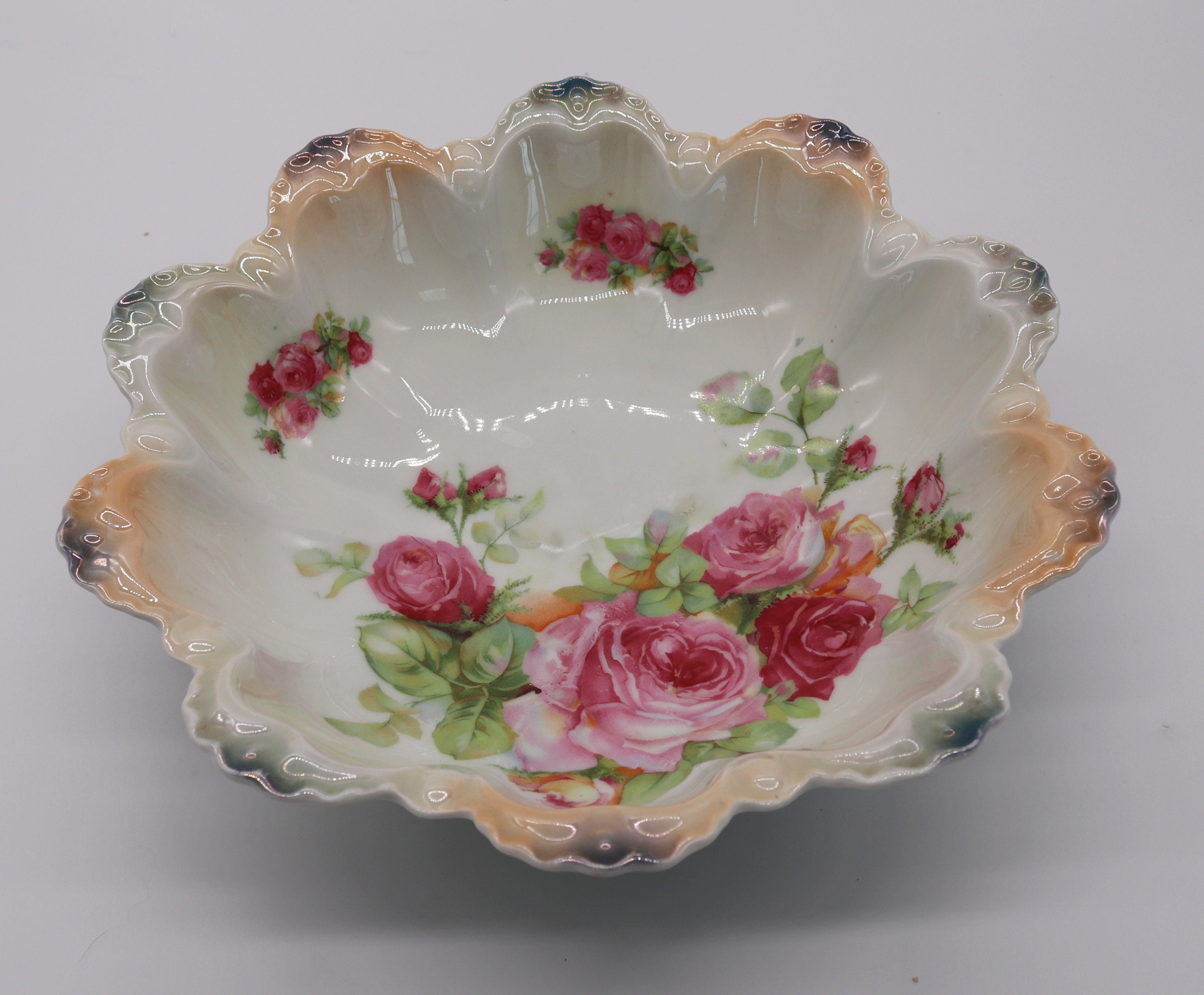 Beautiful Vintage Limoges Like Pink Roses Flowers Vintage - Etsy