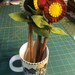 2.5 Inch Penny Flowers With 10 Inch Cinnamon Stick Stems. Set of 3 - Etsy