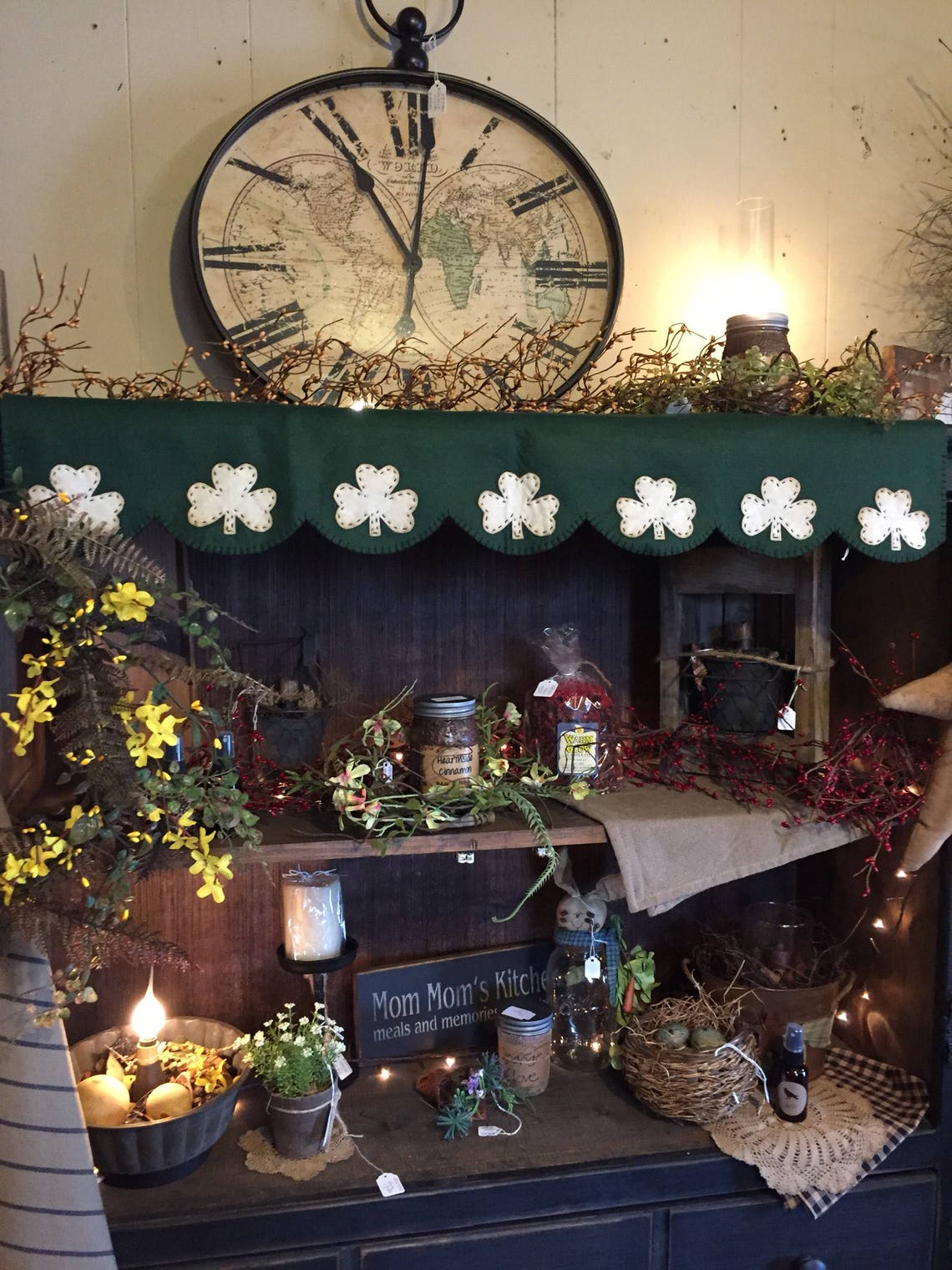 Shamrock Shelf Scarf Measuring 36 Inches Long 14 Inches Deep. - Etsy