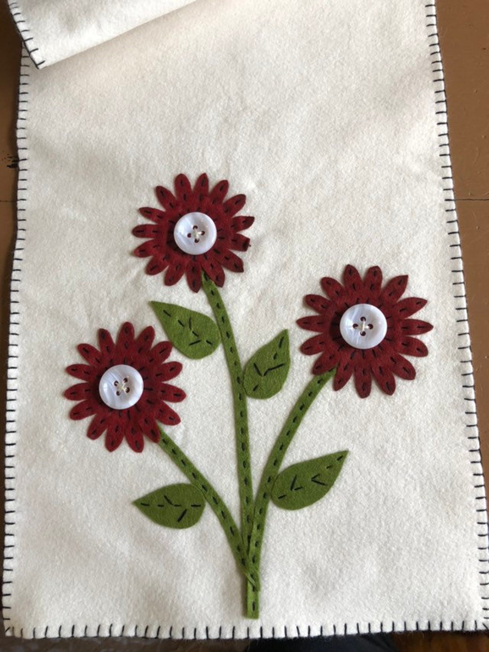 Flower Table Runner / Summer Flower Table Runner / Flower - Etsy