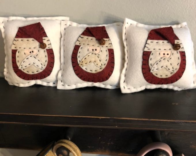 Wool Felt Bowl Filler Santa/ Santa Bowl Filler /wool Felt | Etsy