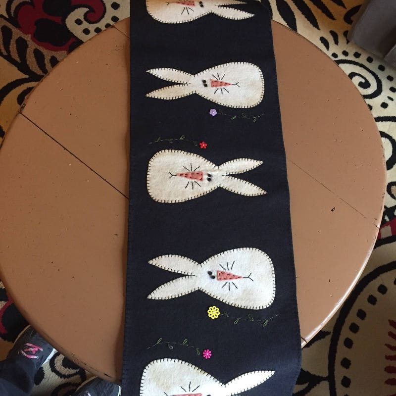 Bunny Table Runner - Etsy