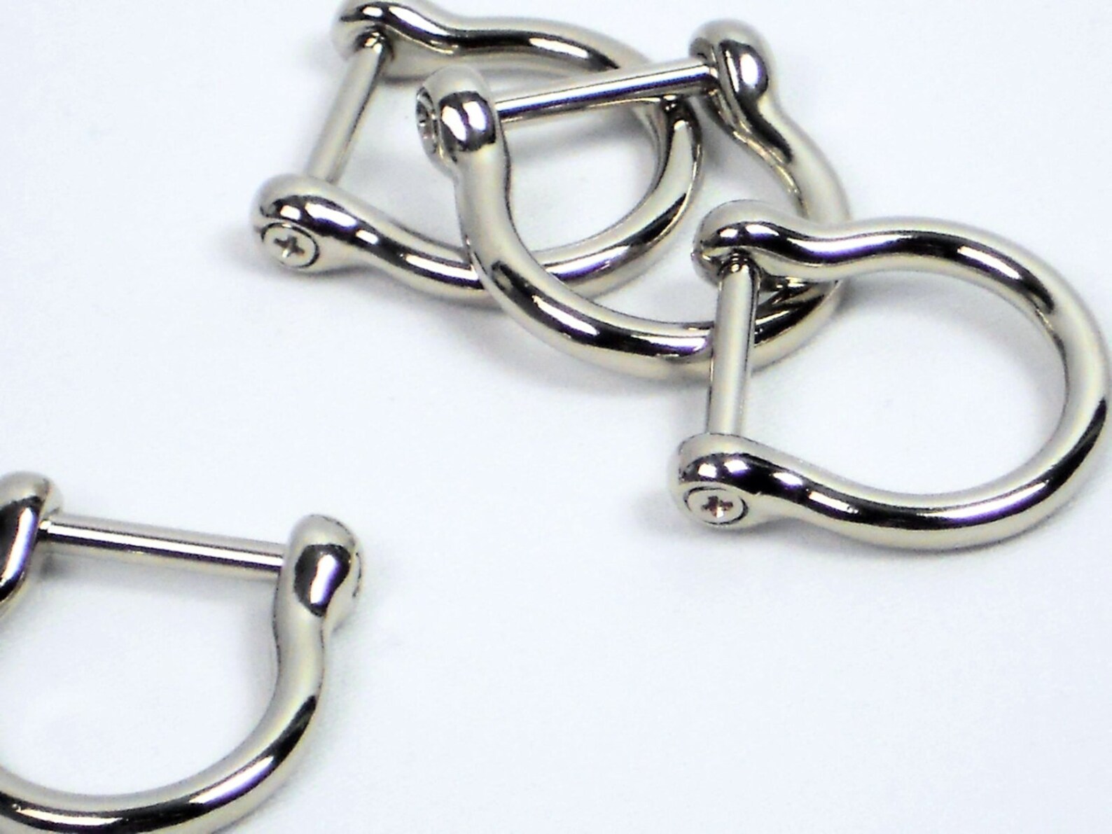 3/4 Silver D-rings 4pc Set of Purse Hardware Screw-in | Etsy